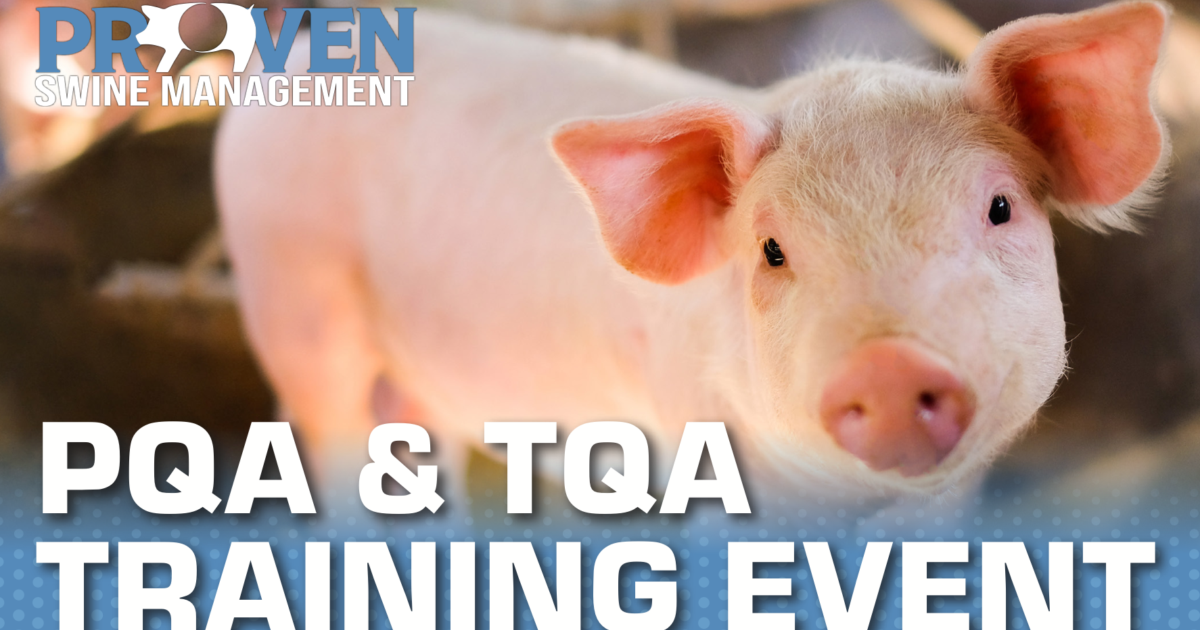 Join us for the PQA & TQA Training Event | Farmers Cooperative Society