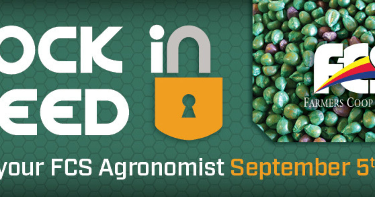 Lock In Seed with Your FCS Agronomist | Farmers Cooperative Society